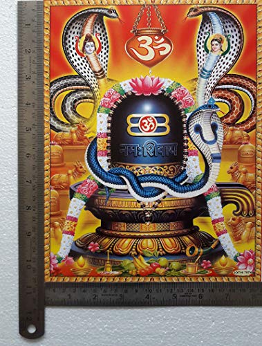 Buy Lord Shiva Lingam Snakes Naa Om Aum (8.5x11 Inch Paper) Online at ...