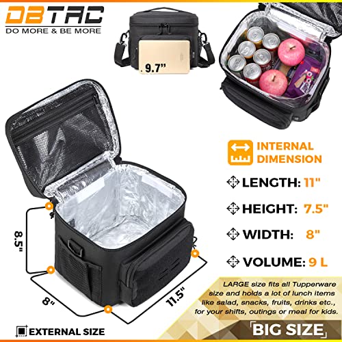 DBTAC Tactical Lunch Bag, Large Insulated Lunch Box for Men Women Adult ...