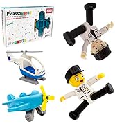Amazon.com: PicassoTiles 32 Piece Magnetic Building Block Rocket ...