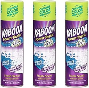 Amazon.com: Kaboom Foam-Tastic Plus OxiClean 19 Oz (3): Health ...