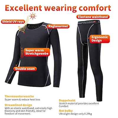 Kids Long Sleeve Base Layer Compression Underwear-Boys Sports Baselayer ...