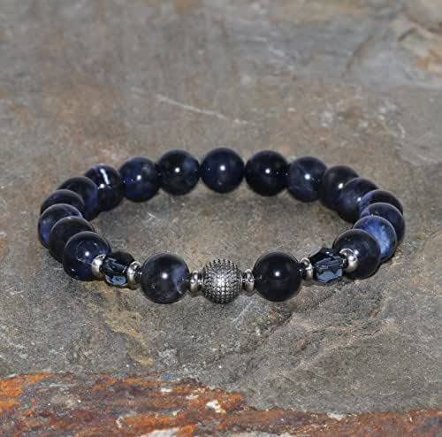 Amazon.com: 8mm South African Sodalite Bracelet Handmade Grade AAA ...