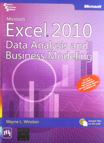 Microsoft Excel 2010 Data Analysis And Business Modeling: 9788120342590 ...