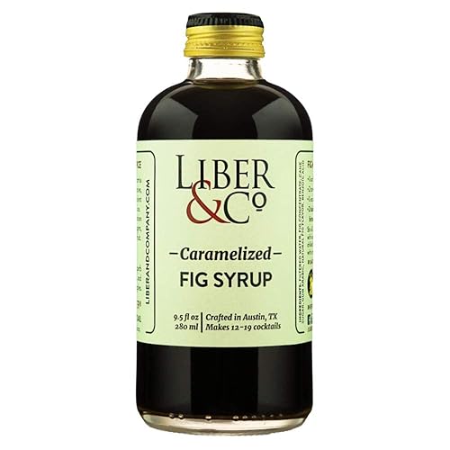 Liber & Co. Caramelized Fig Syrup (9.5 oz) Made with California Figs in ...