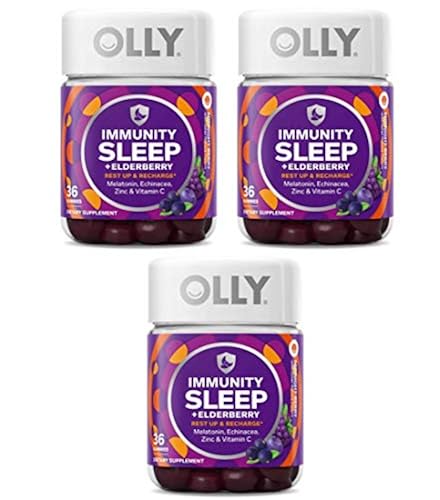 Olly Immunity Sleep + Elderberry Gummy! 36 Gummies Midnight Berry ...