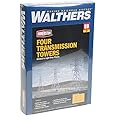 Amazon.com: Walthers Cornerstone HO Scale Model Transmission Towers ...