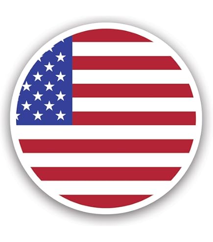 Patriotic American Flag Circle