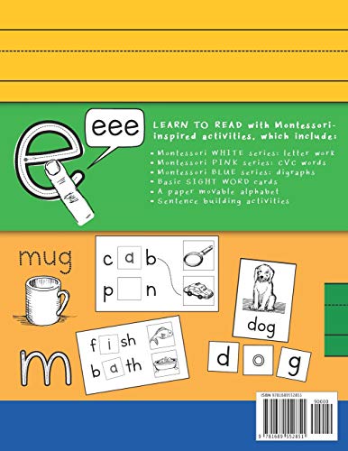 Montessori Reading Workbook: A LEARN TO READ activity book with ...