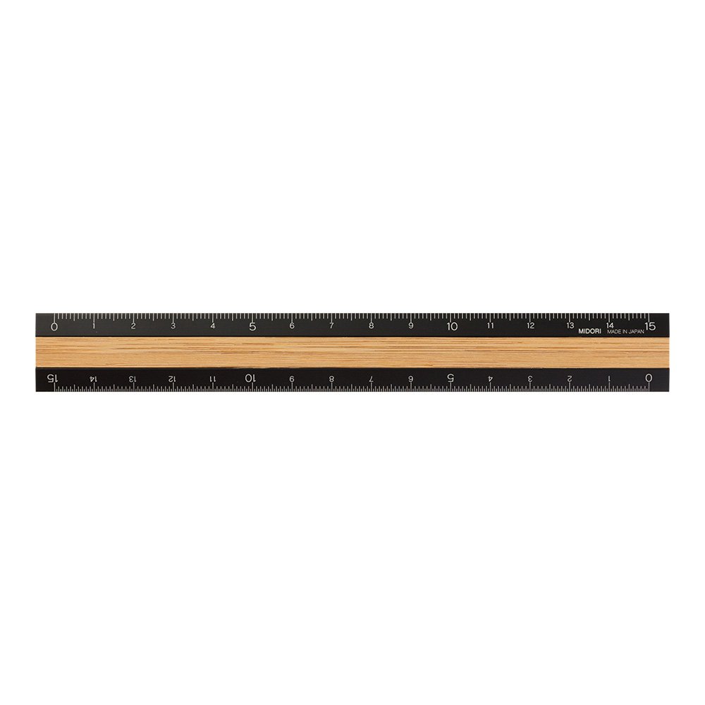 Mua Midori Aluminum & Wood Ruler, 6 Inches (15 cm), black trên Amazon ...