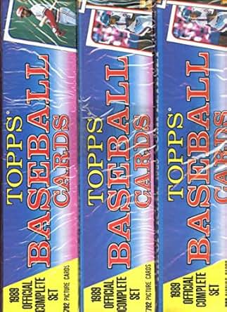 LOT OF 3 1989 Topps Baseball Card Complete Set Collection FACTORY ...