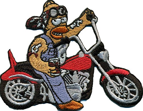 BIKER HOMER SIMPSON BEER Rockabilly Biker Chopper Motorcycle Aufnäher ...