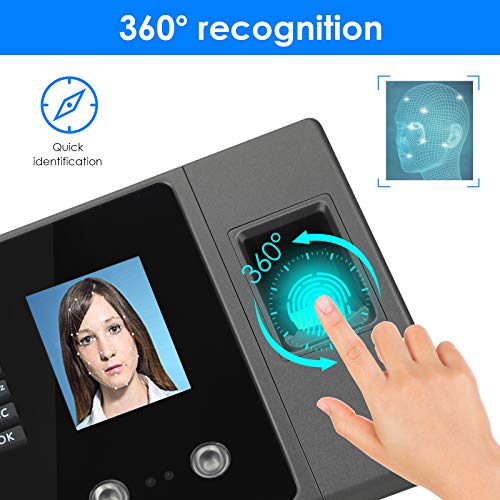 Time Clocks For Employees Small Business, Biometric Fingerprint, Face ...