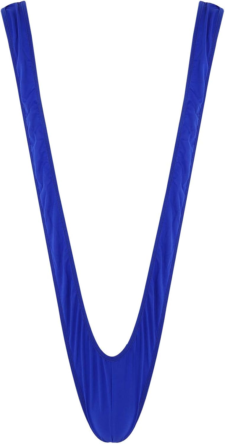 Amazon.com: ACSUSS Men's Mankini Swimsuit V Sling Thong Y Back ...