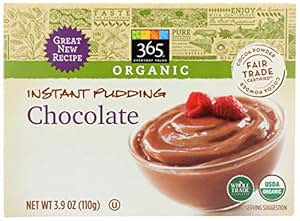 Amazon.com : 365 Everyday Value, Organic Instant Pudding, Chocolate, 3. ...