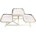 Amazon.com: LIUYWYHCF 3-Tier Serving Rack with Ceramic Serving Tray ...
