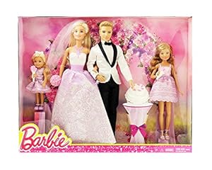 Amazon.com: Barbie I Can Be A Bride Wedding Day Set Exclusive 4 Pack ...