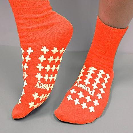 Posey Fall Management Non-Slip Socks (Large, Orange): Amazon.co.uk ...