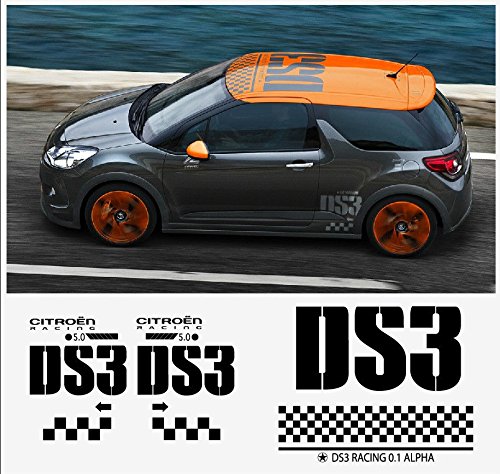 Buy Citroen Sport DS3 roof decal side decal decal set 5 pcs. set ...