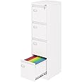 Amazon.com: NODHM 4 Drawer File Cabinet with Lock, Metal Filing ...