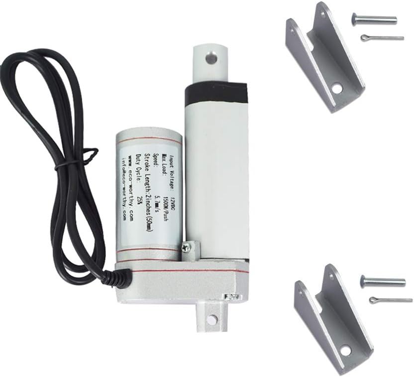 ECO-WORTHY 2 Inch 2'' Stroke Linear Actuator 12V 330lbs Max Lift Multi ...