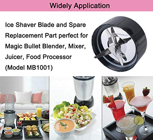 MB1001 Replacement Blade Parts for Magic Bullet 250W Blenders, Spare ...