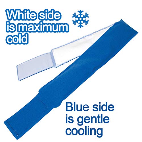 Thera-Med Cooling Headache Relief Band - Fabric Lined Ice Pack for ...