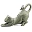Amazon.com : SPI Home Cat and Butterfly Curiosity Garden Statue Green 7 ...