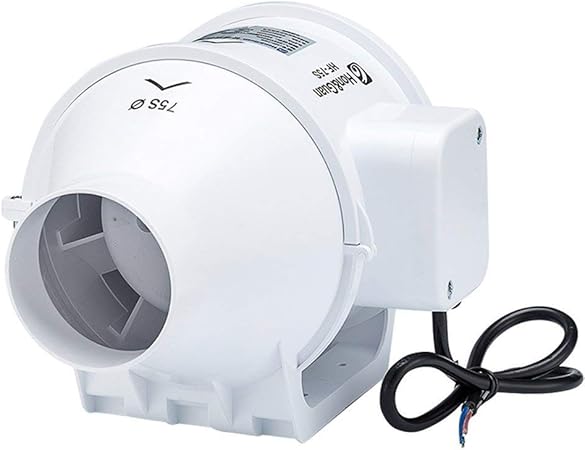 Hon&Guan 3 Inch Extractor Fan High Efficiency Mixed Flow Ventilation ...