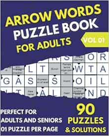 Amazon.com: Arrow Words Puzzle Books for Adults: Arrowwords Puzzle ...