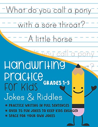 Handwriting Practice for Kids Grade 1-3 Jokes and Riddles: Practice ...