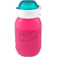 Amazon.com: Aqua 6 oz Squeasy Snacker Spill Proof Silicone Reusable ...