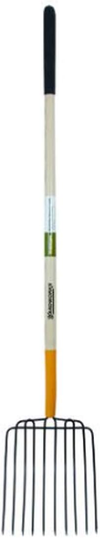 Amazon.com : Yardworks 48 inch Rake 10 Tine Bedding Mulch Fork with ...