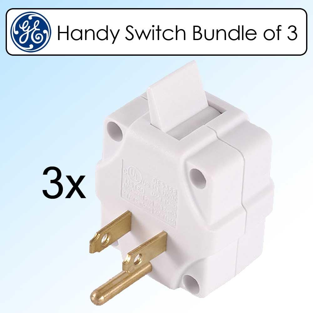 GE 52149 Handy Switch Grounded White Bundle of 3: Amazon.ca: Electronics