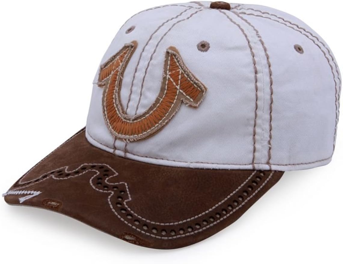 True Religion Cap WESTERN HORSESHOE BASEBALL CAP, Color: White, Size ...