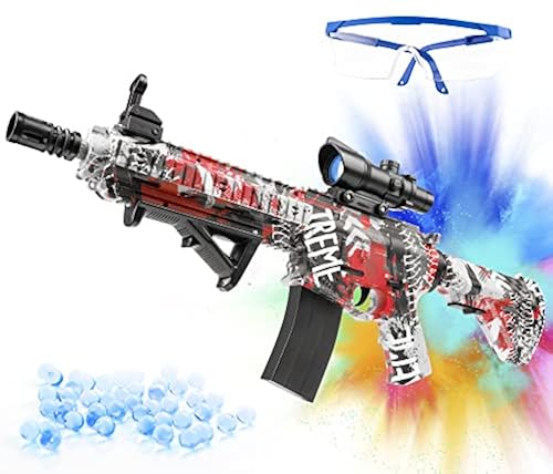 Gel Ball Blaster, 2 Shooting Modes Gel Ball Gun with 2000 Gel Balls ...