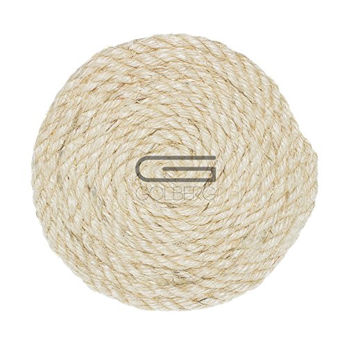 Golberg Premium 3/8-Inch Twisted Sisal Rope - Pet Safe - 100 Feet ...