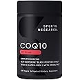 Amazon.com: Sports Research CoQ10 (100mg) Enhanced w/Coconut Oil & Bioperine (Black Pepper) for ...