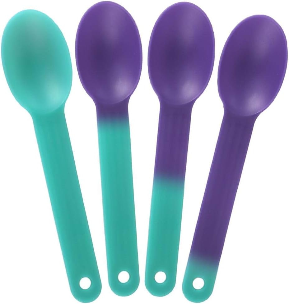 Amazon.com: XL Color Changing Plastic Spoons - Changes From Green To ...
