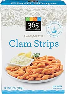 365 Everyday Value Wild Caught Breaded Clam Strips (Frozen), 12 oz ...
