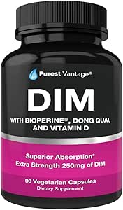 Amazon.com: Pure DIM Supplement 250mg Diindolylmethane Plus BioPerine ...