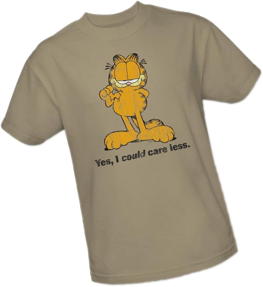 Amazon.com: Yes, I Could Care Less. - Garfield Adult T-Shirt: Clothing