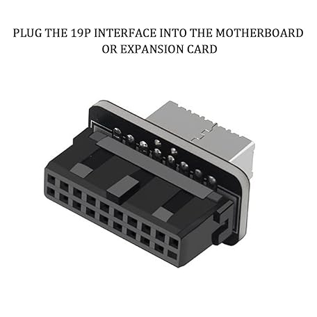 Mua ASHATA USB Faceplate Adapter, Vertical 3.1 Faceplate Socket 3.0 19 ...