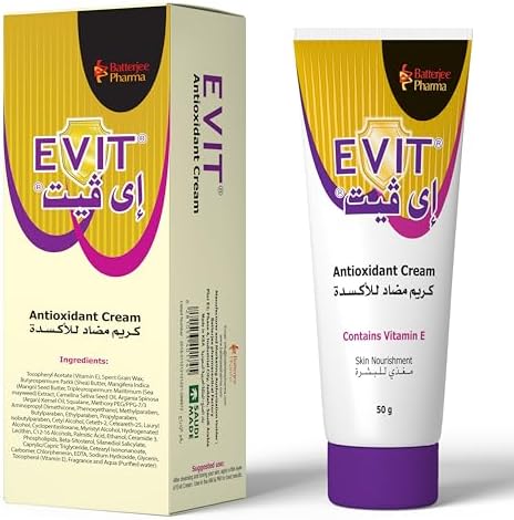 Evit Vitamin E Cream – Skin Moisturizing Antioxidant & Anti ...