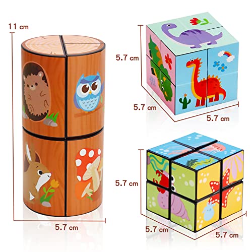 Star Cube Magic Cube Set (2 Piece), Transforming Cubes Magic Puzzle ...