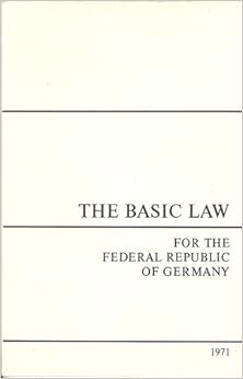 Basic law for the Federal Republic of Germany : promulgated by the ...