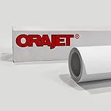 Orafol Orajet 3164 | monomere Digitaldruck Klebefolie weiß glänzend | festhaftend | Breite 76cm ...