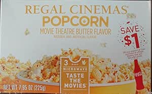 Amazon.com: Regal Cinemas Popcorn - Movie Theatre Butter Flavor (3 Bags)