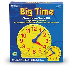 Learning Resources Big Time Classroom Clock Kit: Amazon.co.uk: Toys & Games