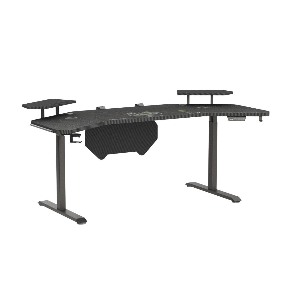 Mua JWX Dual Motor Standing Gaming Desk with Aluminum Alloy Led Lights ...