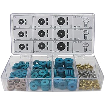 Flat Faucet Washer Bibb Kit - 280 Piece Kit - - Amazon.com